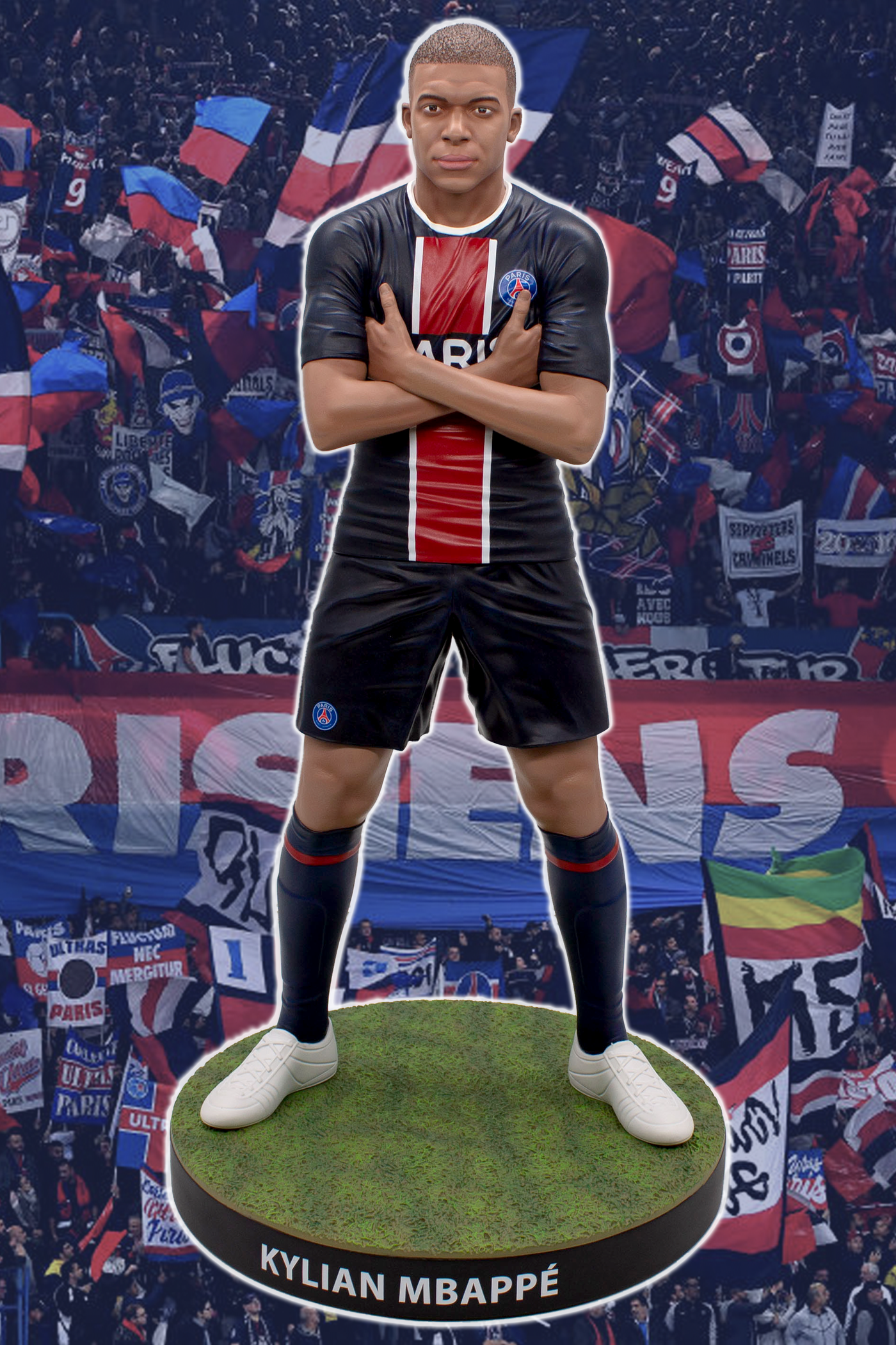 Kylian Mbappe - Official PSG - Football's Finest Resin Statue (60cm ...