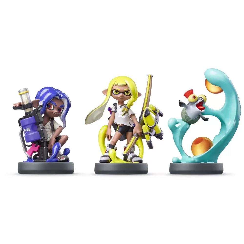 Nintendo Amiibo Character 3 Pack - Inkling, Octoling & Smallfry (Splat ...